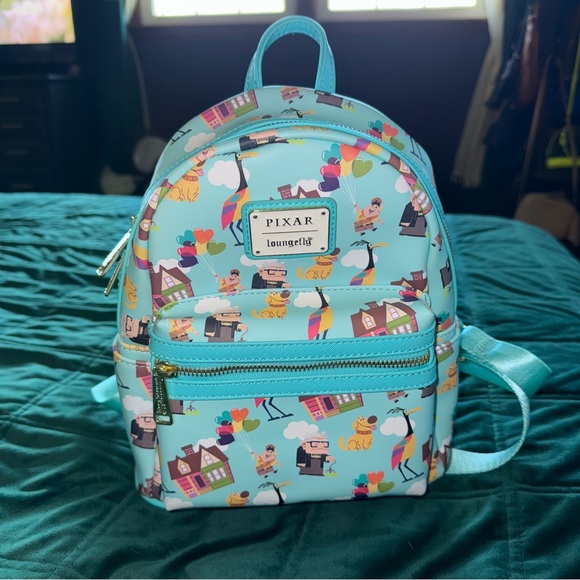 Loungefly | Bags | Loungefly Disney Pixar Up Baby Blue Sky Allover ...